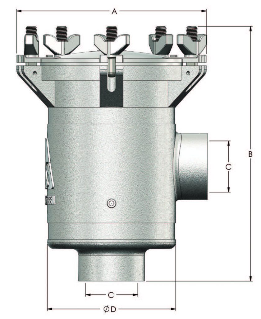 BISO Strainers- Bottom Inlet, Side Outlet – UAV INDUSTRIES